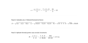 Raza cercului circumscris - Formula de calcul - Blog 24edu