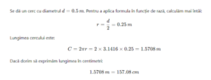 Lungimea cercului – Formula și Exemple - Blog 24edu