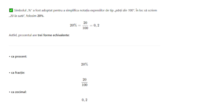 Calcul procent - Metodă și Aplicații - Blog 24edu